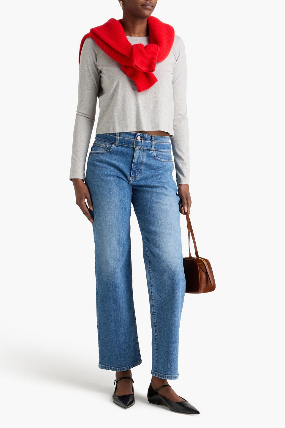 PROENZA SCHOULER Ellsworth High-Rise Straight-Leg Jeans